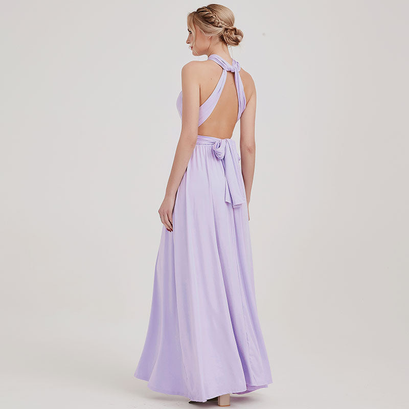 [Final Sale] Dusty Lilac Infinity Wrap Maxi Bridesmaid Dress – NZ Bridal