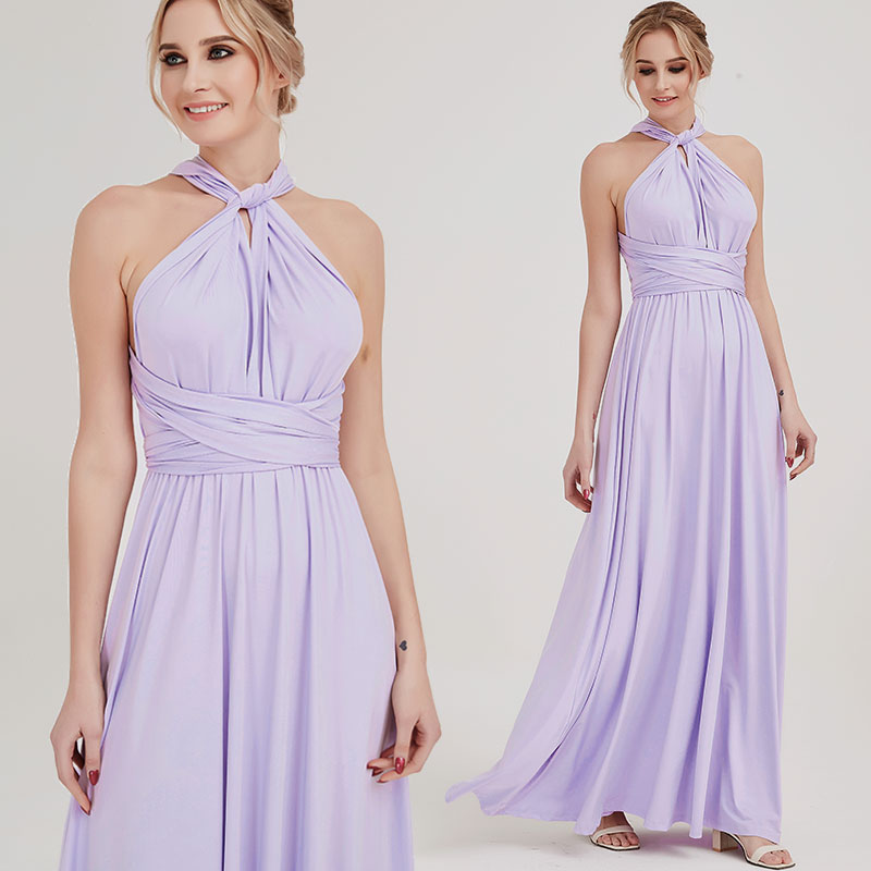 [Final Sale] Dusty Lilac Infinity Wrap Maxi Bridesmaid Dress – NZ Bridal